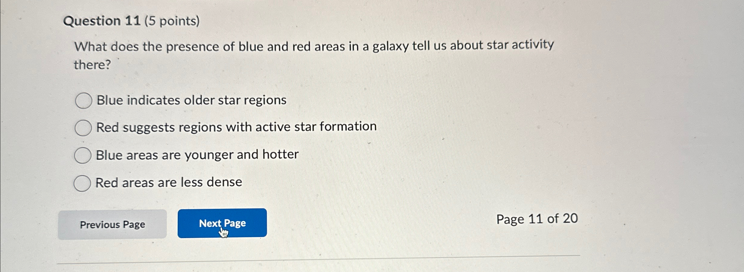 Solved Question 11 5 ﻿pointswhat Does The Presence Of Blue 