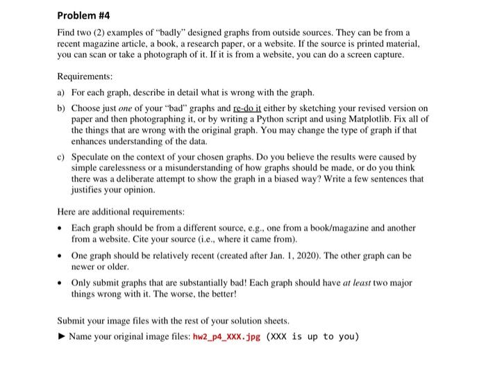 Solved Problem \#4 Find two (2) examples of "badly" designed | Chegg.com