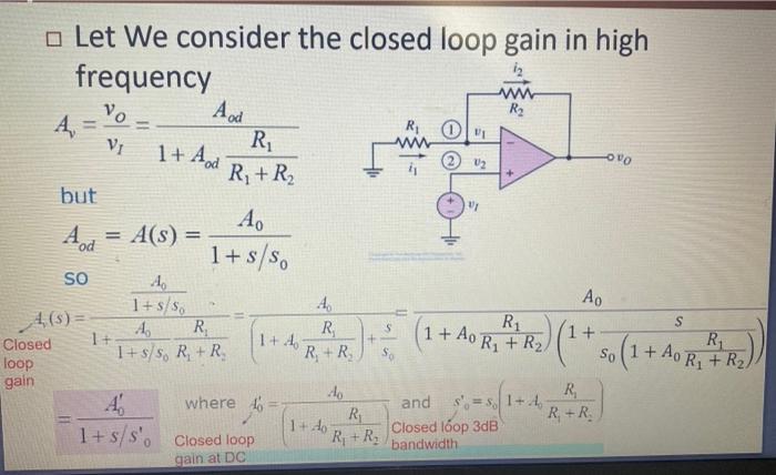 Solved Pre-Laboratory Task 2 : Using the results in lecture | Chegg.com