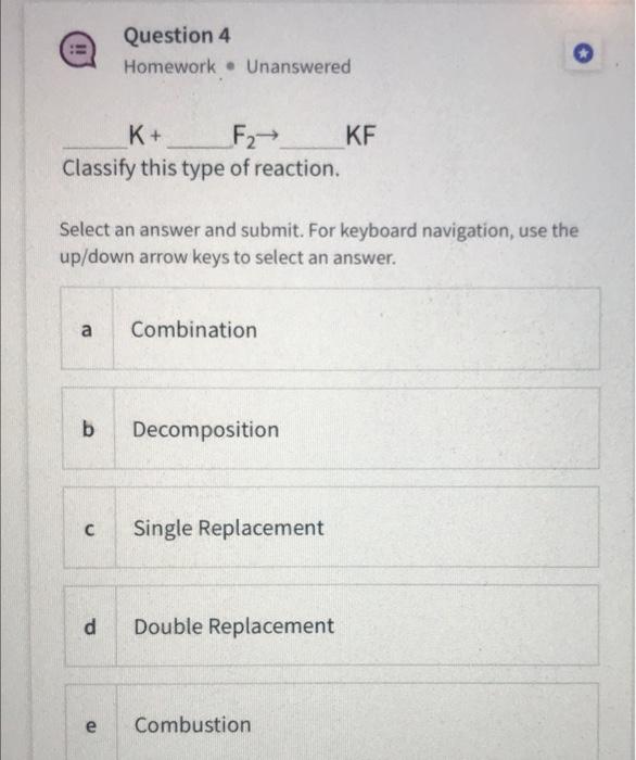 Solved K+ F2 KF What are the coefficients when this equation | Chegg.com