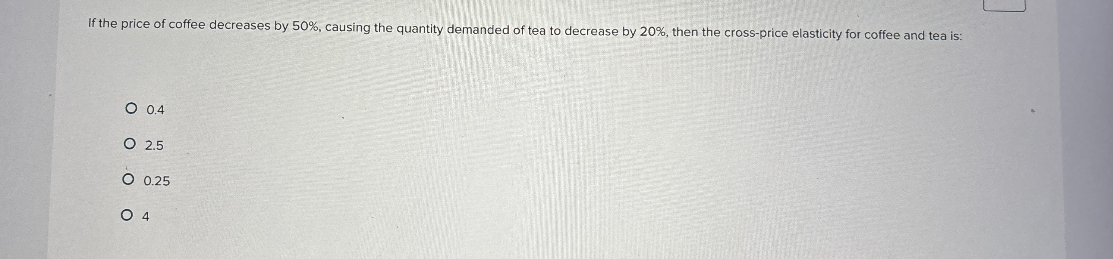 Solved If the price of coffee decreases by 50%, ﻿causing the | Chegg.com