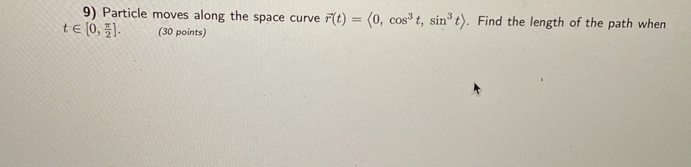 Solved Particle moves along the space curve | Chegg.com