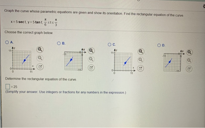 Solved Graph the curve whose parametric equations are given | Chegg.com
