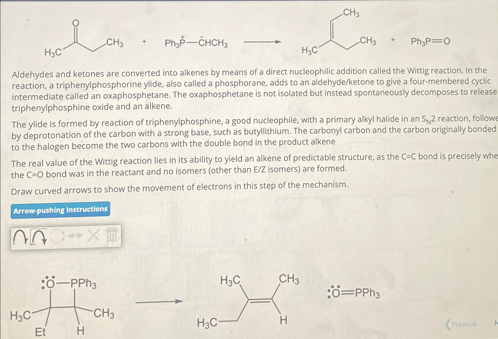 Solved Aldehydes and ketones are converted into alkenes by | Chegg.com