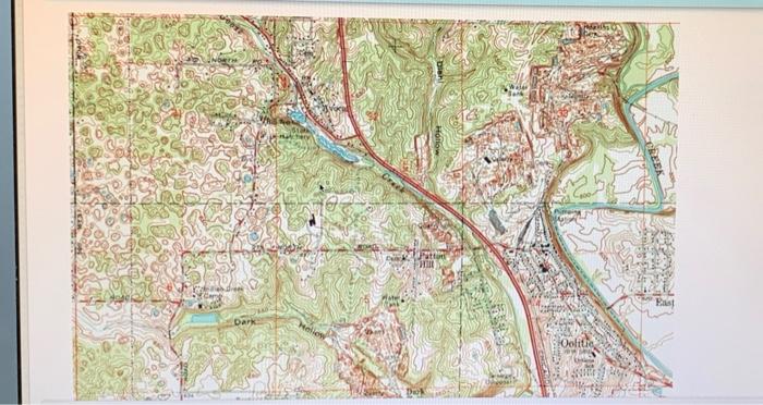 Solved In the northwest portion of the map are numerous | Chegg.com