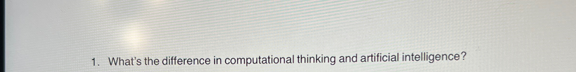 Solved What's the difference in computational thinking and | Chegg.com
