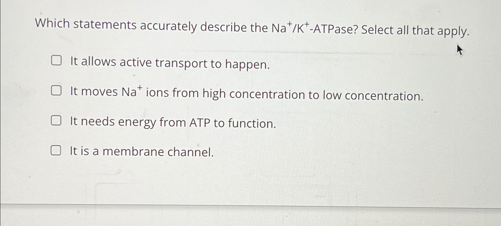 Solved Which statements accurately describe the | Chegg.com