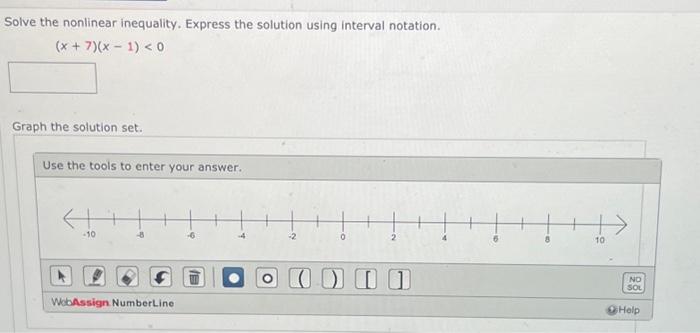Solved Solve The Nonlinear Inequality Express The Solution