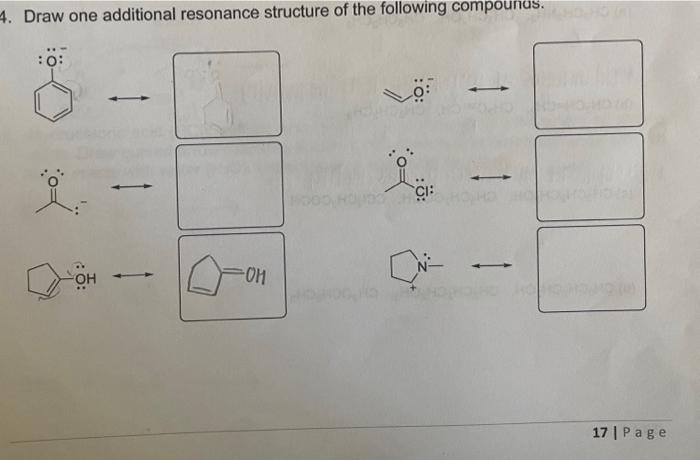 Solved Draw one additional resonance structure of the | Chegg.com