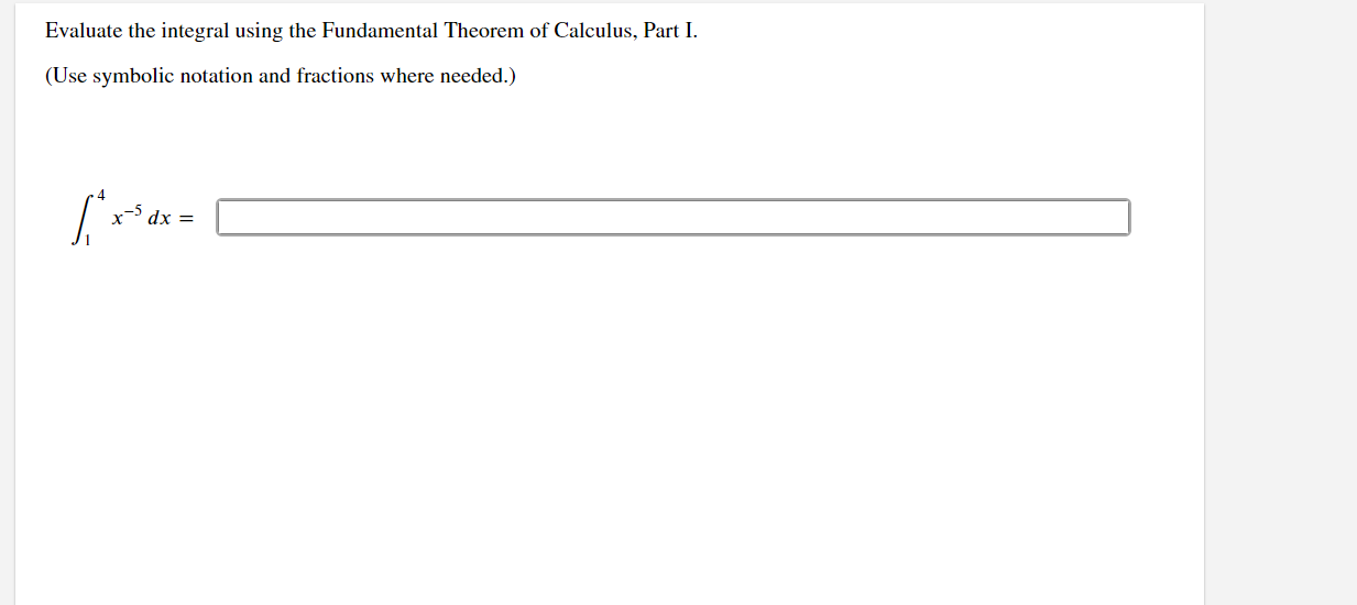 Solved Evaluate the integral using the Fundamental Theorem | Chegg.com