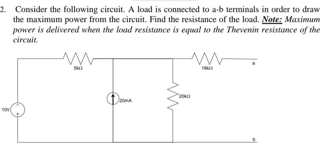 Solved Consider the following circuit. A load is connected | Chegg.com