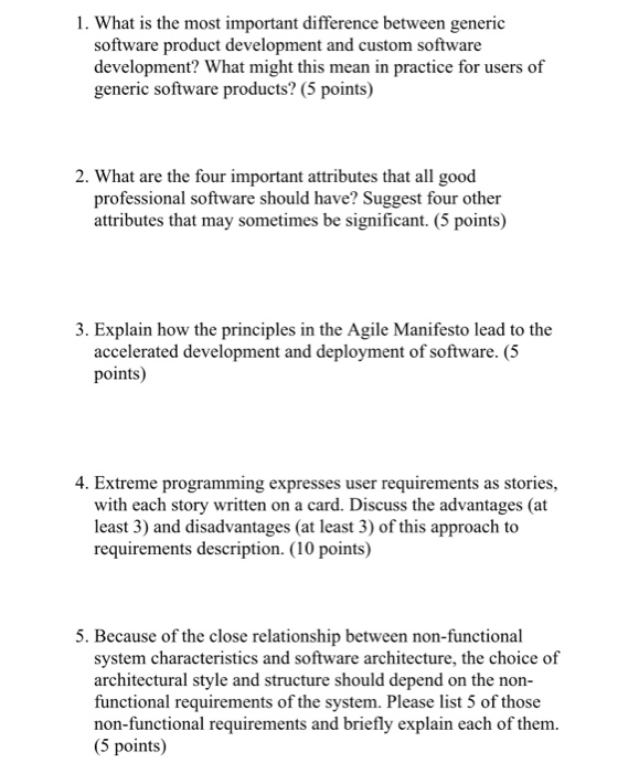 1. What is the most important difference between | Chegg.com