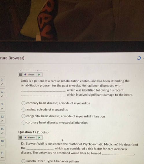 Solved cure Browser)ListenLouis is a patient at a cardiac | Chegg.com