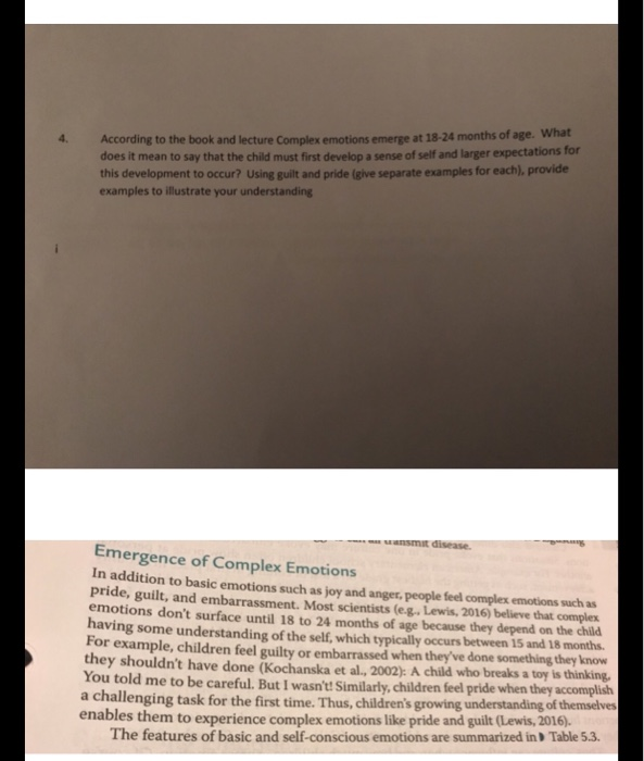 Solved According to the book and lecture Complex emotions | Chegg.com