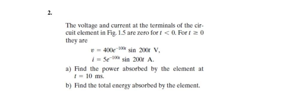 Solved Figure 1.5Δ An ideal basic circuit element.The | Chegg.com