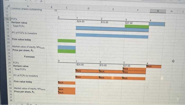 Solved help please looking for the excel inputs | Chegg.com