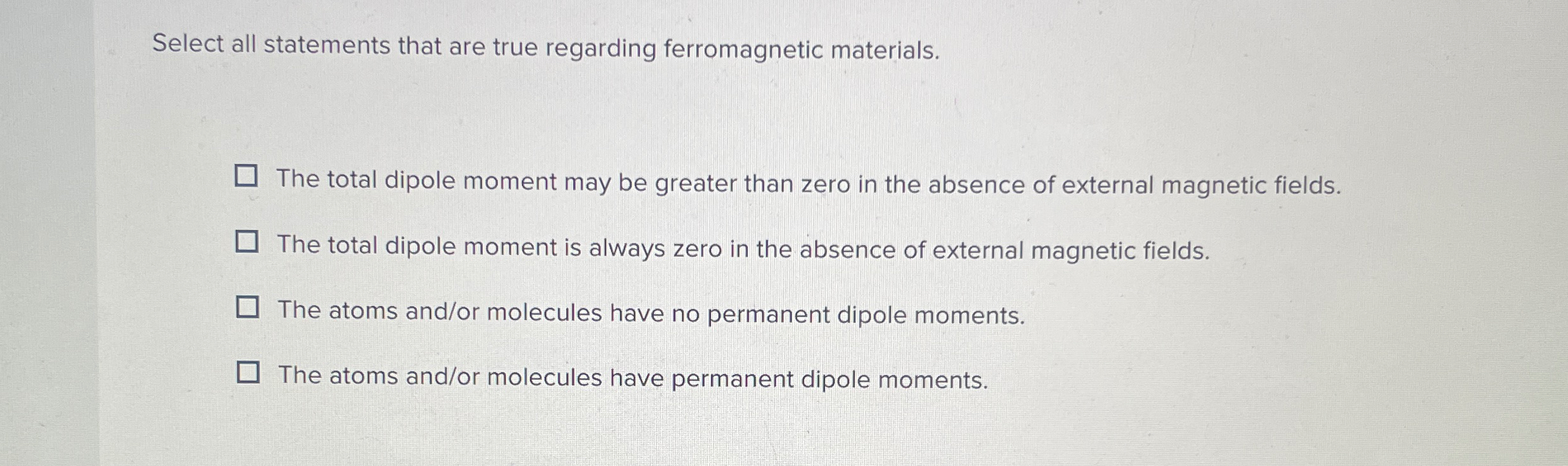 Solved Select all statements that are true regarding | Chegg.com