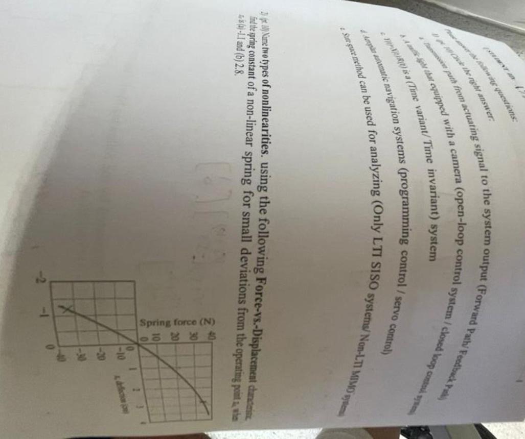 Solved apt an aner. is a (iime variant/ Time invariant) | Chegg.com