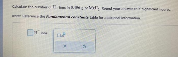 Solved Note: Reference the Fundamental constants table for | Chegg.com