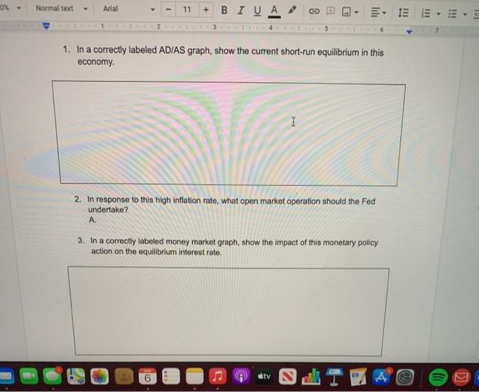 Solved 1. In a correctly labeled AD/AS graph, show the | Chegg.com