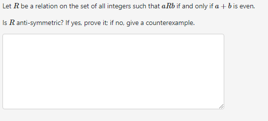 Solved Let R ﻿be a relation on the set of all integers such | Chegg.com