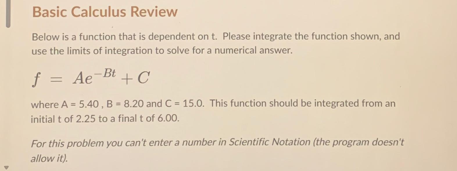 Solved Basic Calculus ReviewBelow is a function that is | Chegg.com