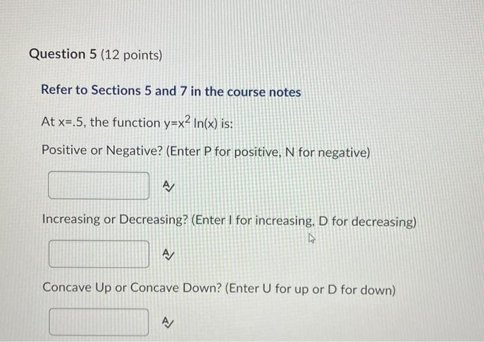 Solved Question 5 (12 points) Refer to Sections 5 and 7 in | Chegg.com Solved Question 5 (12 points) Refer to Sections 5 and 7 in | Chegg.com