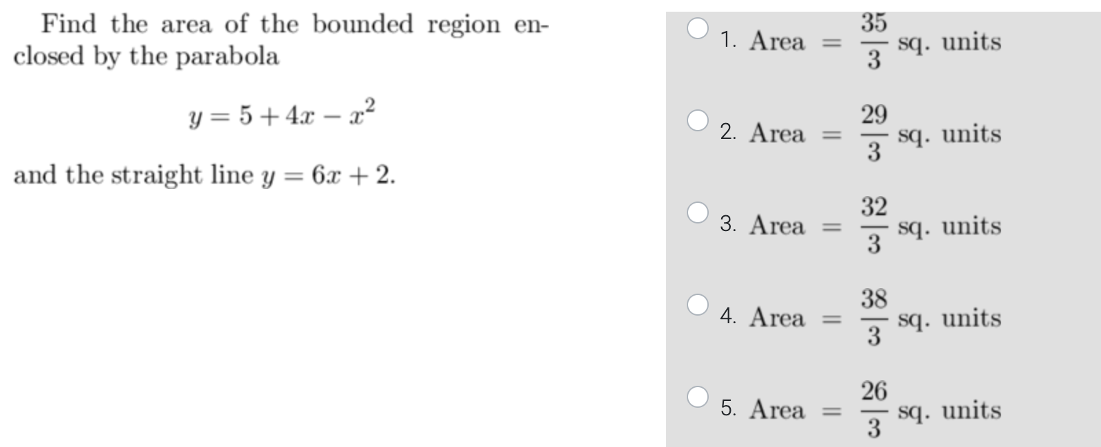 Solved Find the area of the bounded region en-closed by the | Chegg.com