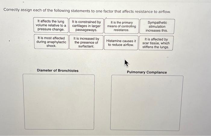 Solved Correctly assign each of the following statements to | Chegg.com