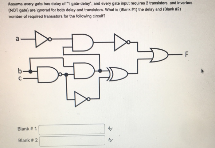 Solved Assume every gate has delay of "1 gate-delay', and | Chegg.com
