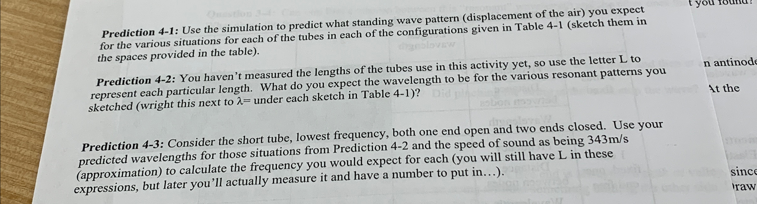 Solved Prediction 4-1: Use the simulation to predict what | Chegg.com
