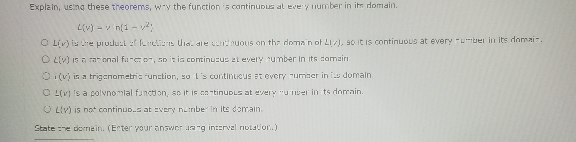 Solved Explain, using these theorems, why the function is | Chegg.com