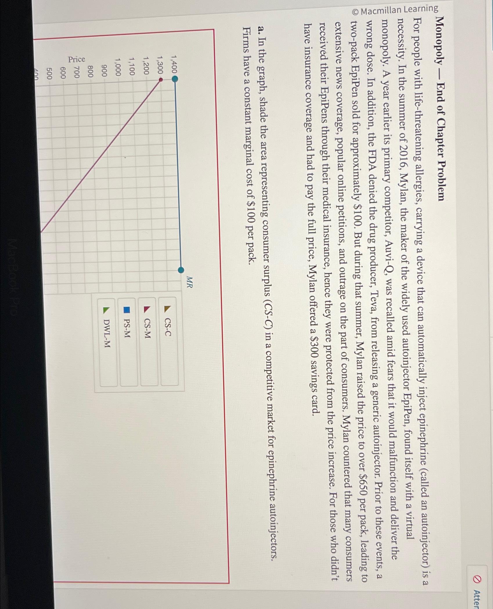 Solved Monopoly — ﻿End of Chapter ProblemFor people with | Chegg.com