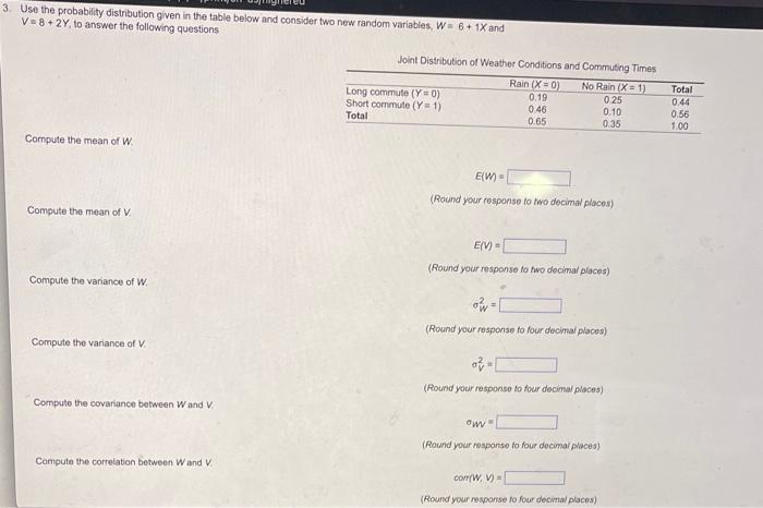 Solved Use the probability distribution given in the table | Chegg.com