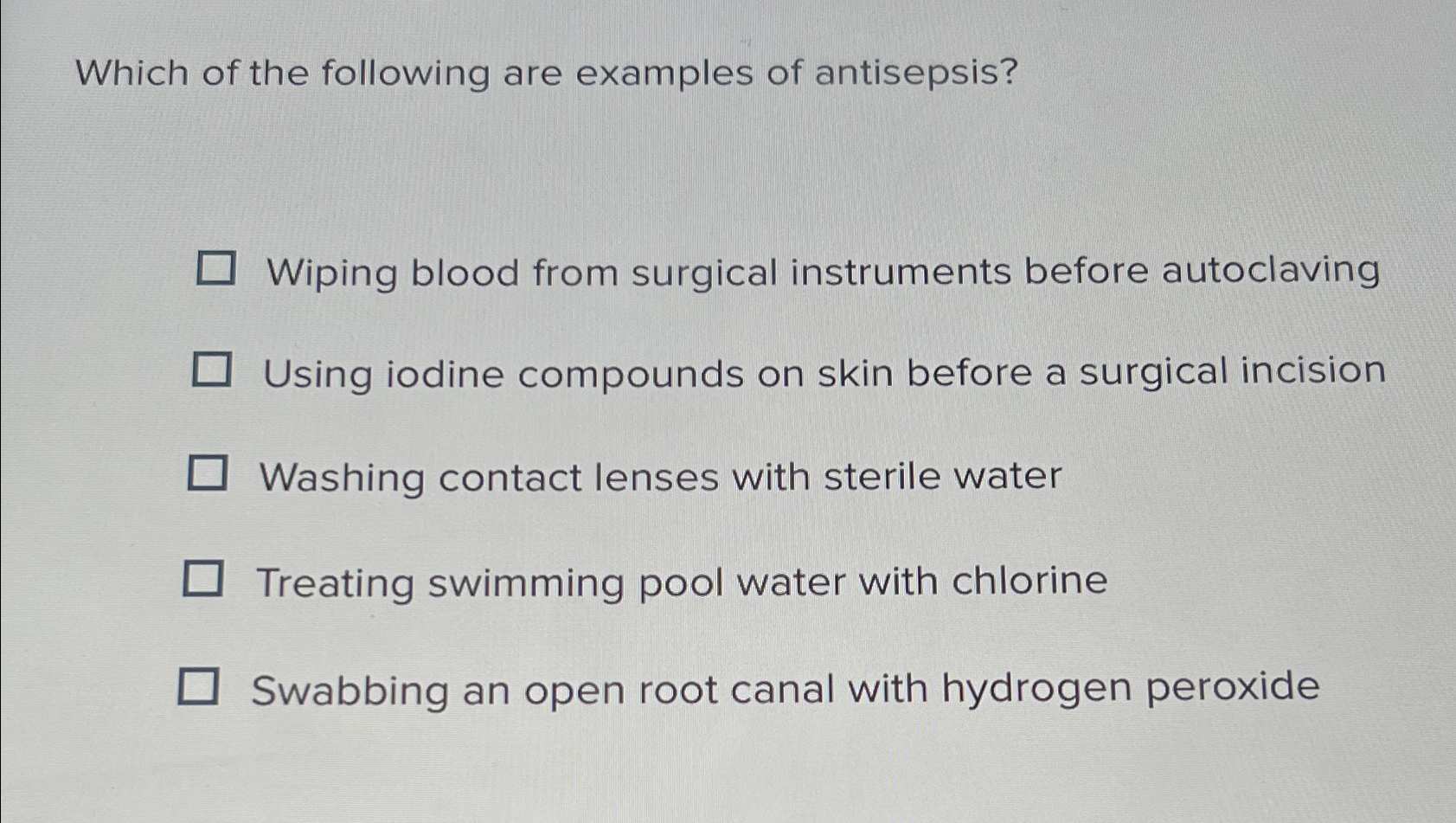 Solved Which of the following are examples of | Chegg.com