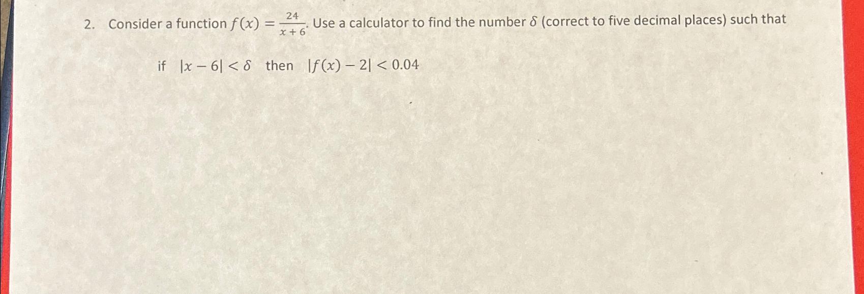 Solved Consider a function f(x)=24x+6. ﻿Use a calculator to | Chegg.com