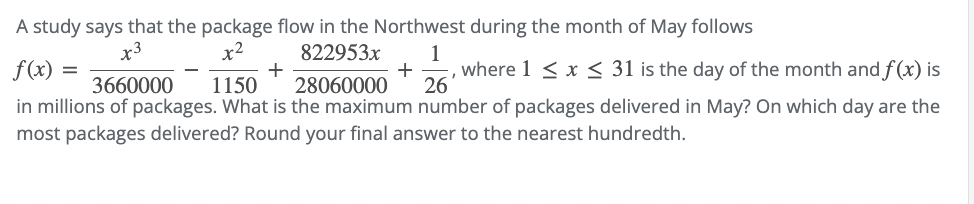 Solved A study says that the package flow in the Northwest | Chegg.com