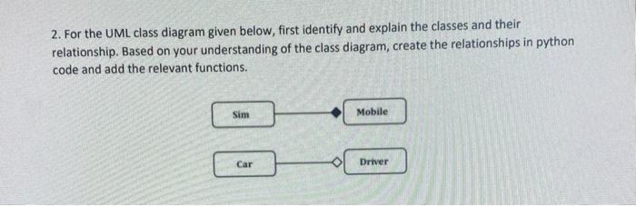 Solved create the relationship in python code and add the | Chegg.com
