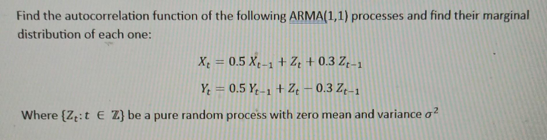 Find The Autocorrelation Function Of The Following