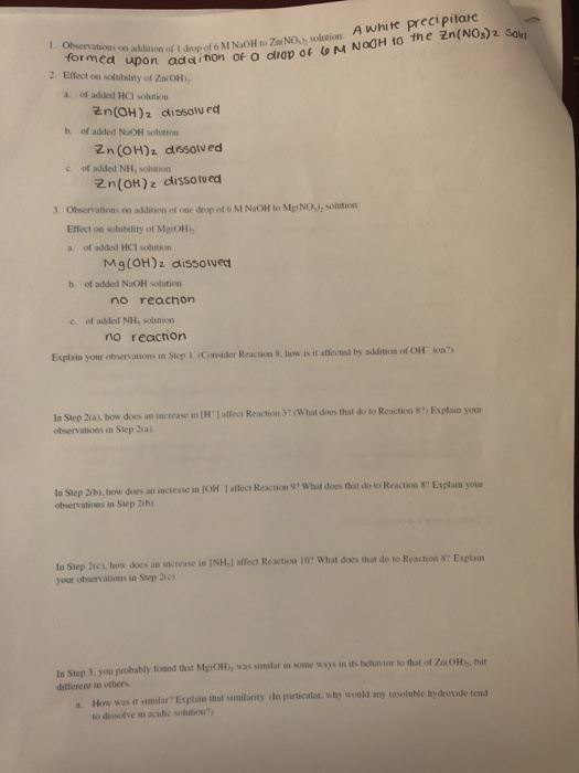 Solved Post-Lab Material Experiment 22 Data and | Chegg.com