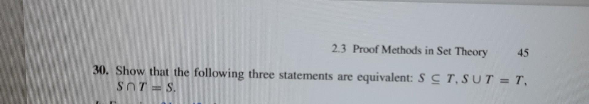 Solved 30. Show that the following three statements are | Chegg.com