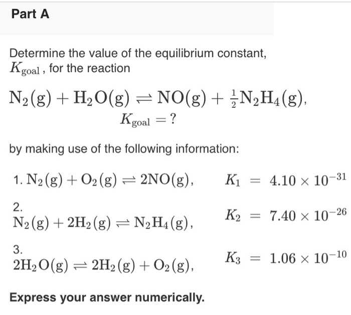 Solved It is possible to predict the equilibrium constant of | Chegg.com