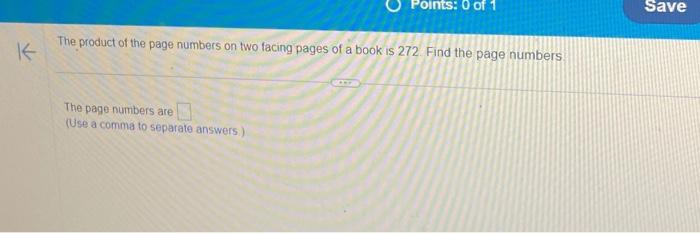 Solved The product of the page numbers on two facing pages | Chegg.com