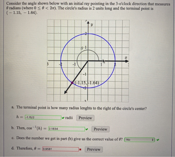 Solved Consider the angle shown below with an initial ray | Chegg.com