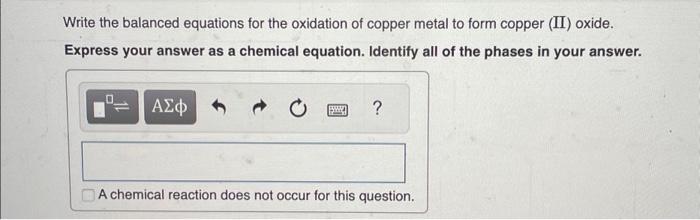 Solved Write the balanced equations for the oxidation of | Chegg.com
