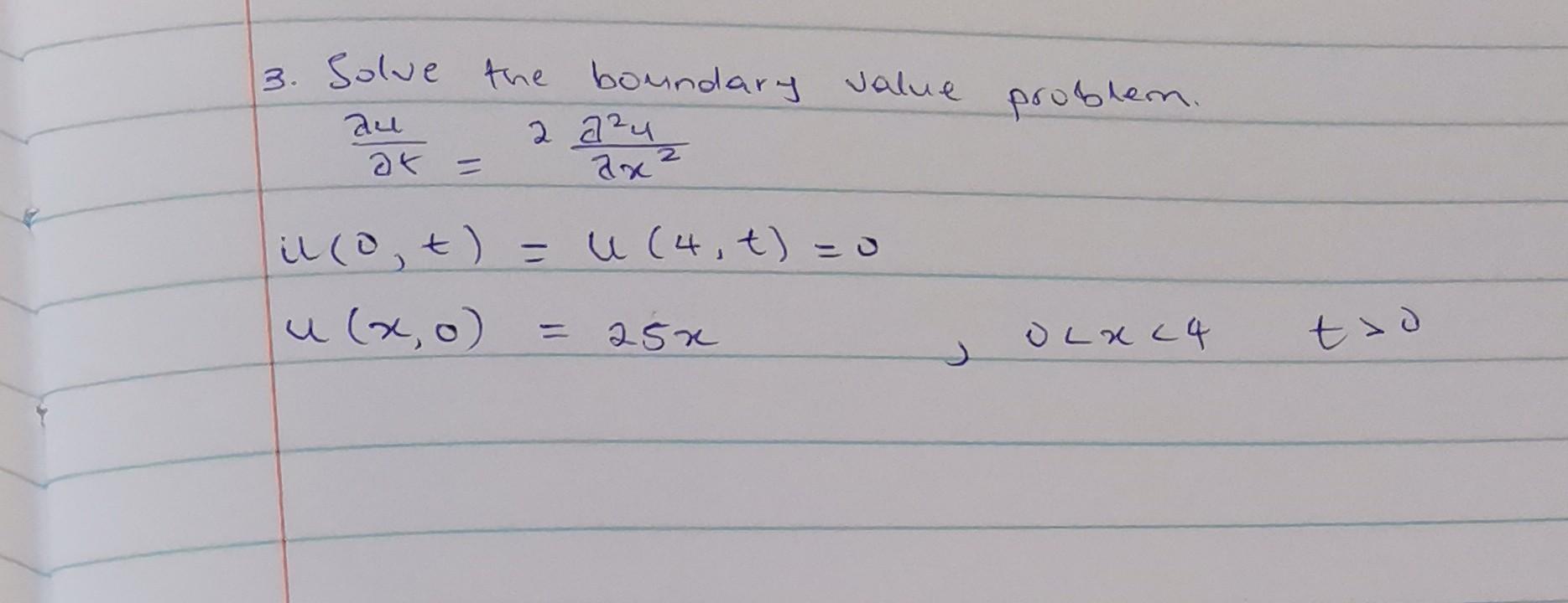 Solved 3 Solve The Boundary Value Problem 5958