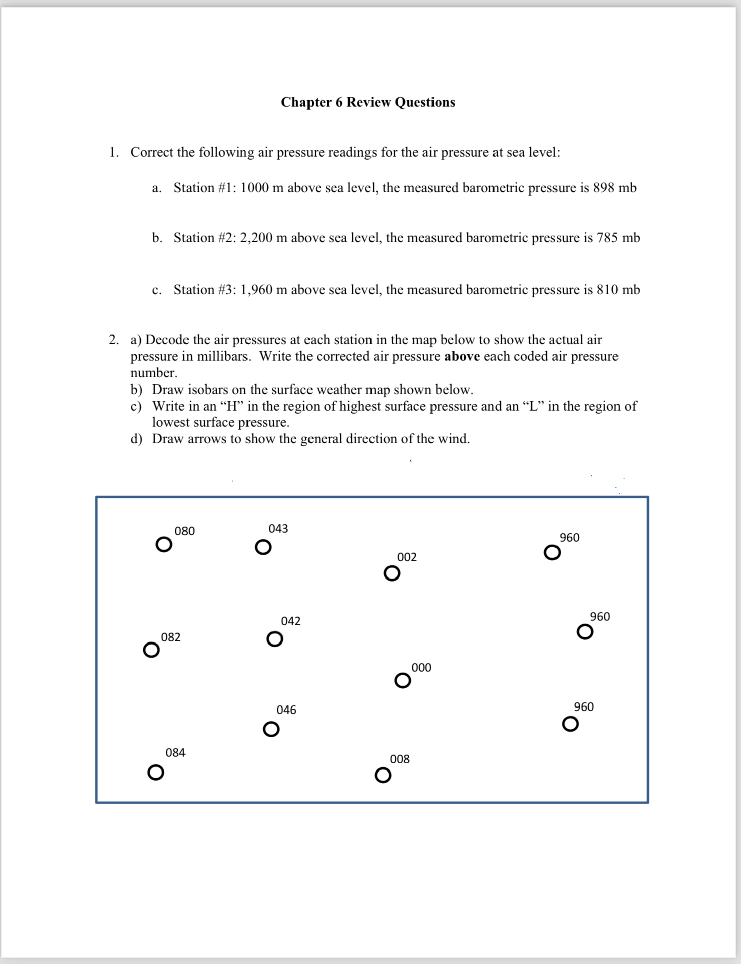 Solved Chapter 6 ﻿Review QuestionsCorrect the following air | Chegg.com