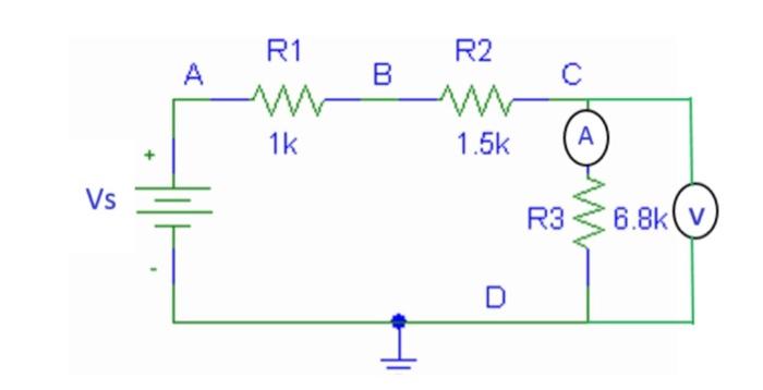Solved Recreate the circuit in tinkercad. Find the voltage | Chegg.com