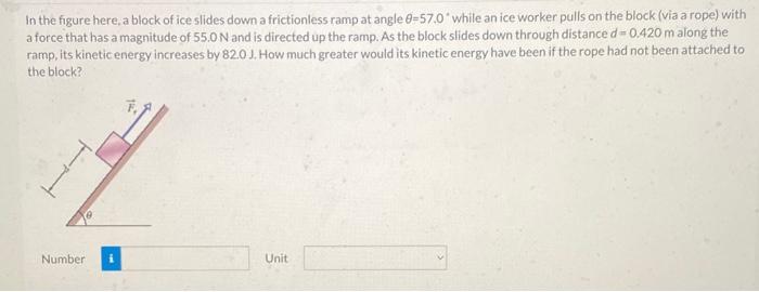 Solved In the figure here, a block of ice slides down a | Chegg.com