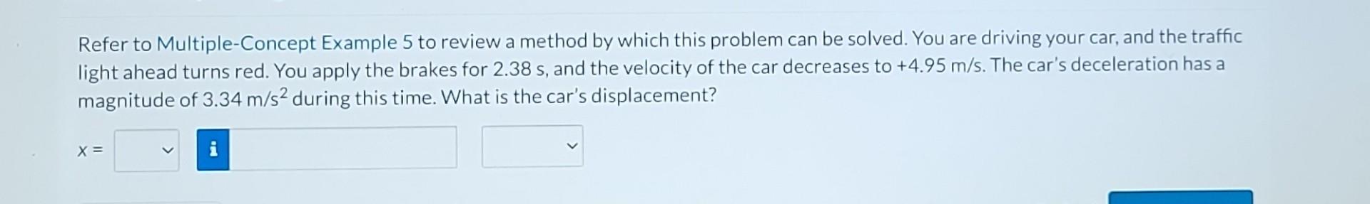 Solved Refer to Multiple-Concept Example 5 to review a | Chegg.com